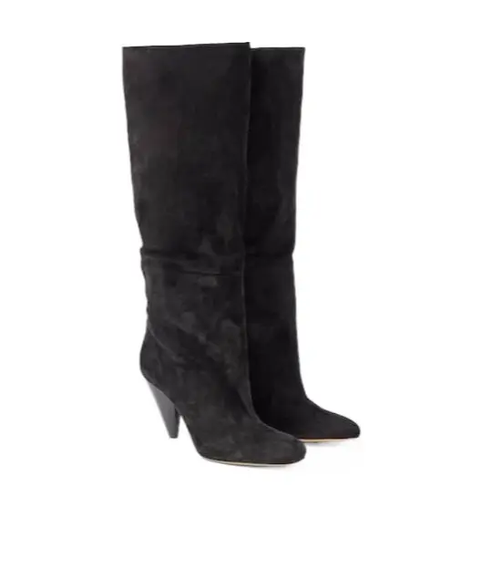 Proenza Schouler Cone 90 Suede Boots - Black