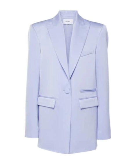 Alex Perry Satin Crêpe Blazer - Purple