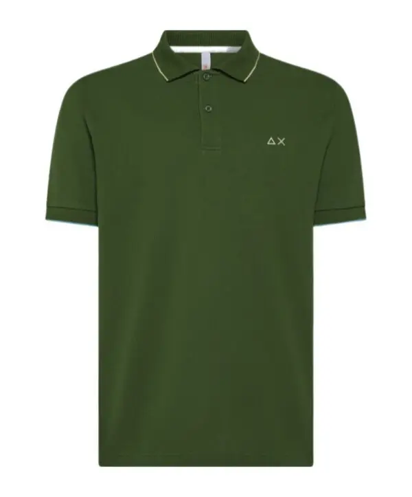 SUN 68 Tipped Collar Polo Shirt