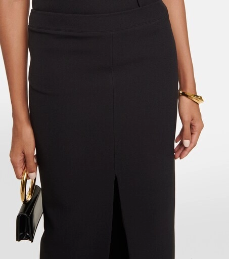 SAFIYAA LONDON Elowen High-waisted Crepe Maxi Skirt