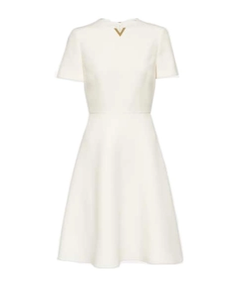 Valentino Garavani Wool And Silk Minidress - White