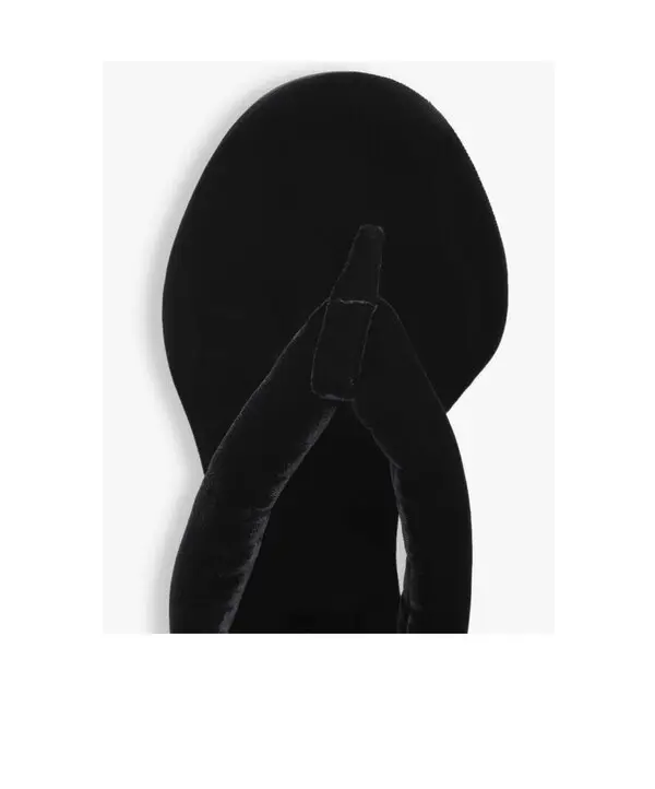 Alaïa 90mm Velvet Thong-strap Sandals