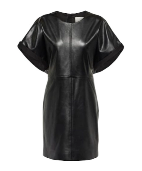 Isabel Marant Étoile Faustilia Leather Minidress - Black