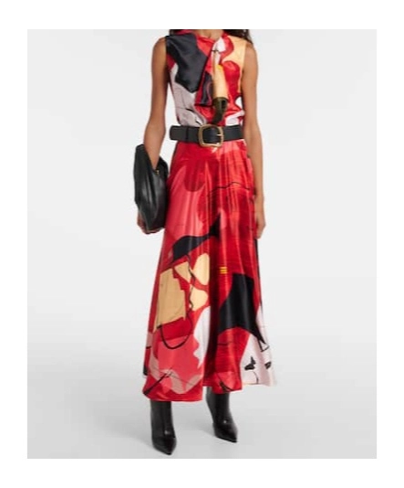 ROKSANDA Printed Satin Top