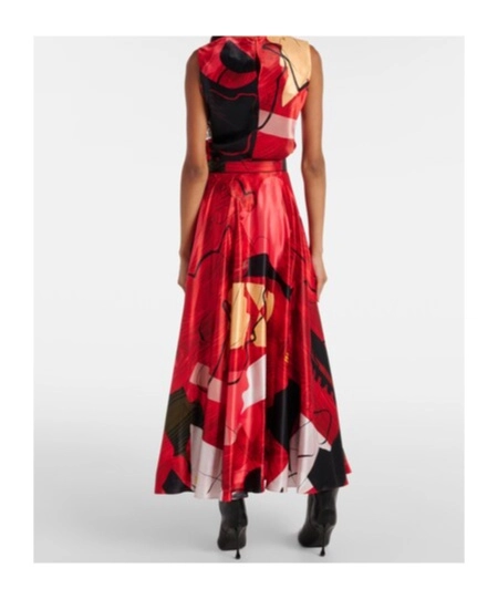 ROKSANDA Printed Satin Top