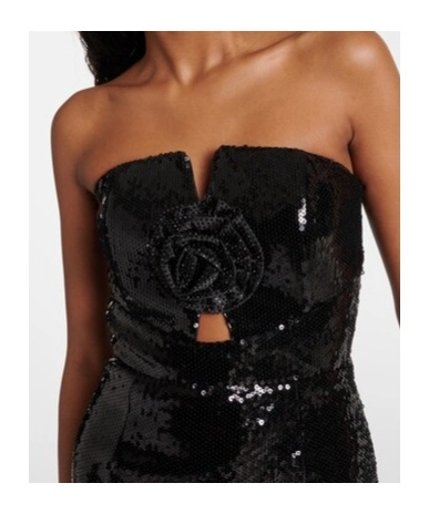 Rebecca Vallance Denise Sequined Strapless Minidress