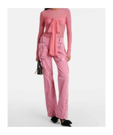 Blumarine Low-rise Straight Cargo Jeans
