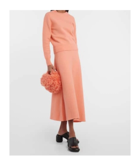 JIL SANDER High-rise Asymmetric Wool Midi Skirt