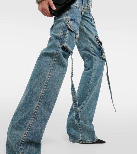 Blumarine Low-rise Denim Cargo Pants
