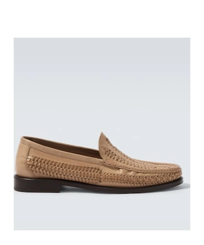 Brunello Cucinelli Woven Leather Loafers