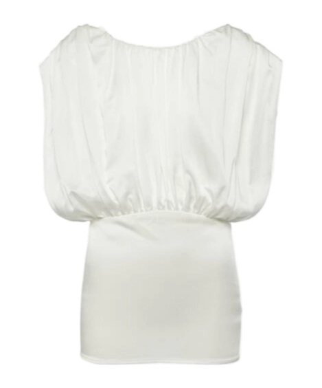 JIL SANDER Gathered Top - White