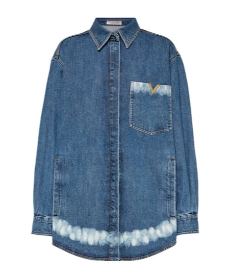 Valentino Garavani Distressed Denim Shirt