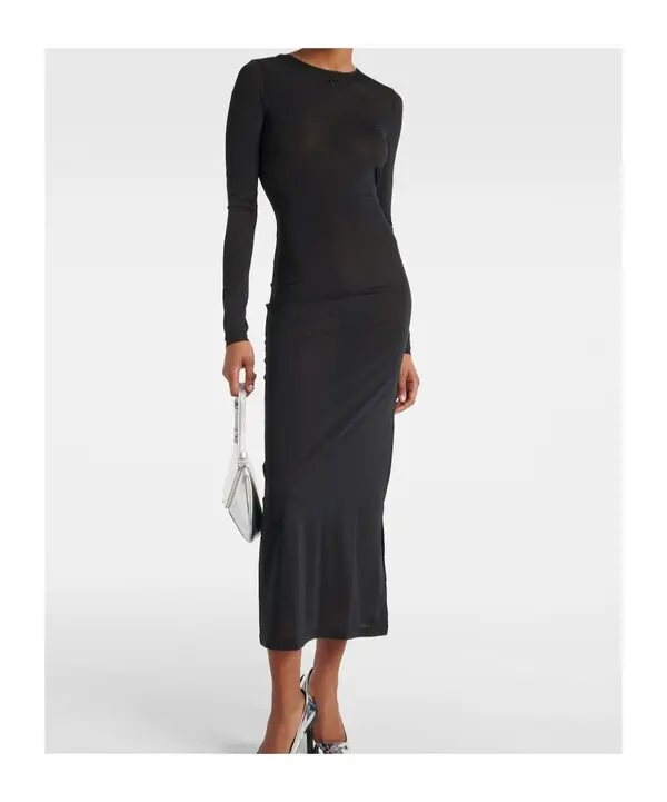 COURREGES Open-back Jersey Midi Dress