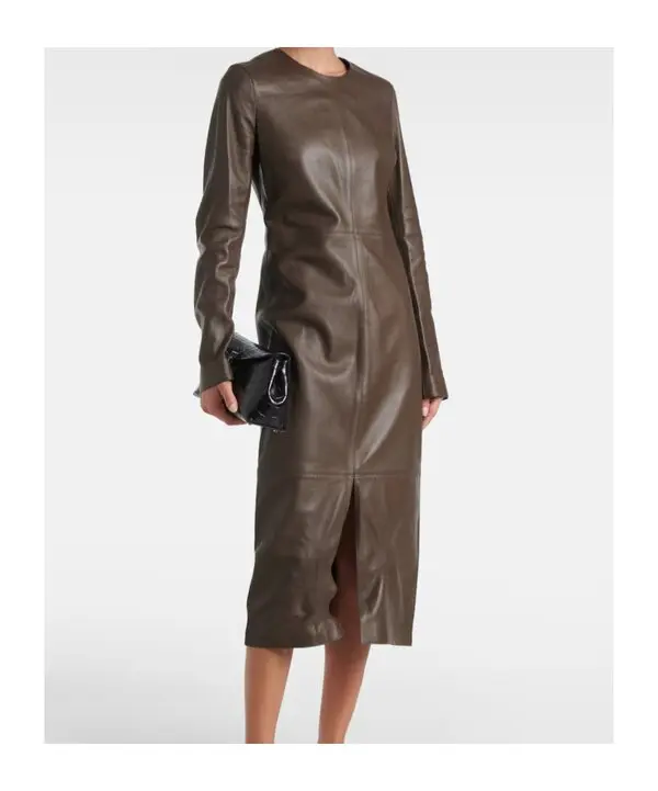 TOTEME Round Neck Long Sleeve Dress