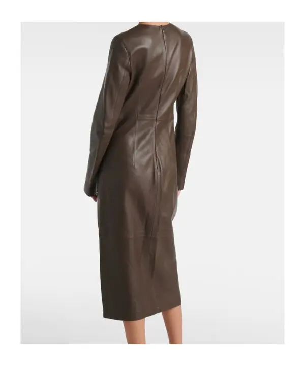 TOTEME Round Neck Long Sleeve Dress