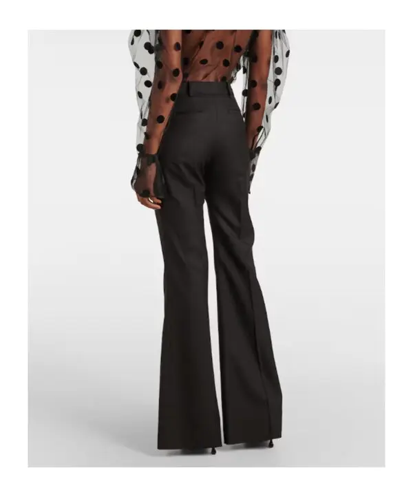 Nina Ricci Wool Gabardine Flared Pants