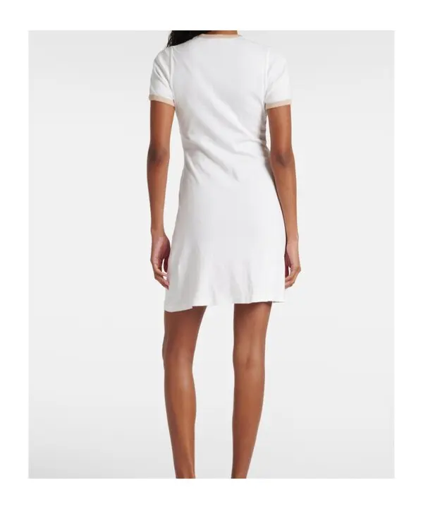 COURREGES Logo Cotton Minidress