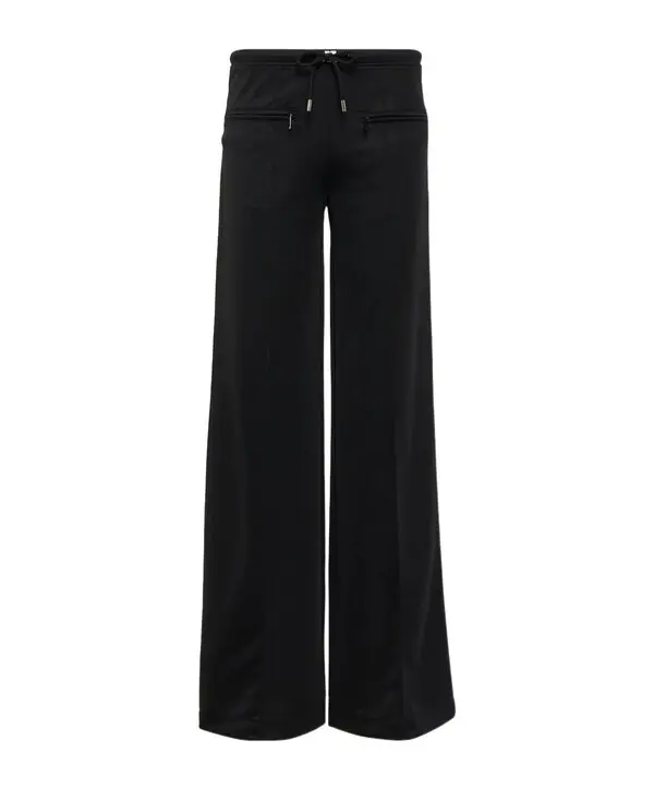 COURREGES Interlock Logo Jersey Track Pants - Black