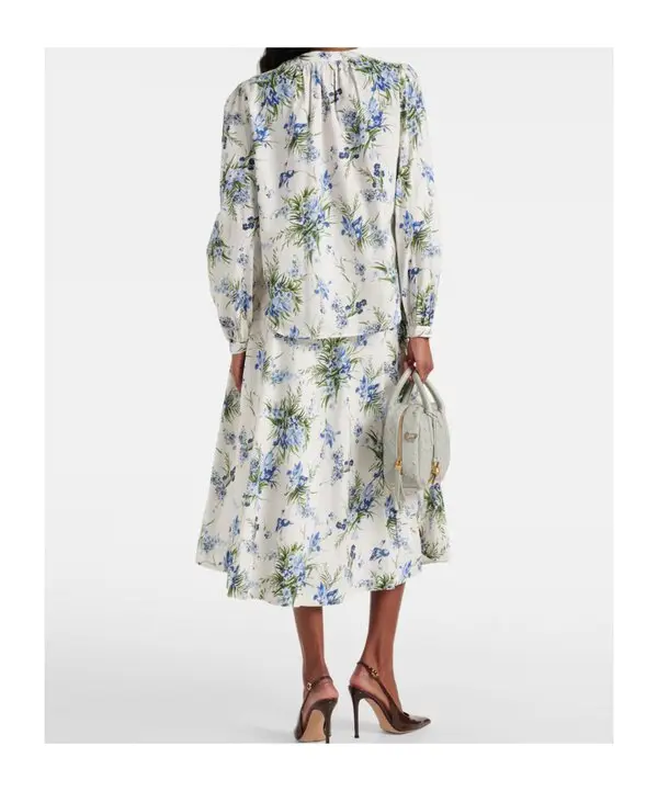 Veronica Beard Ashlynn Floral Cotton Shirt