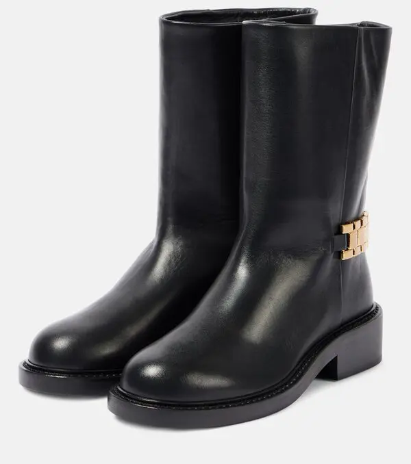 Victoria Beckham Leather Ankle Boots