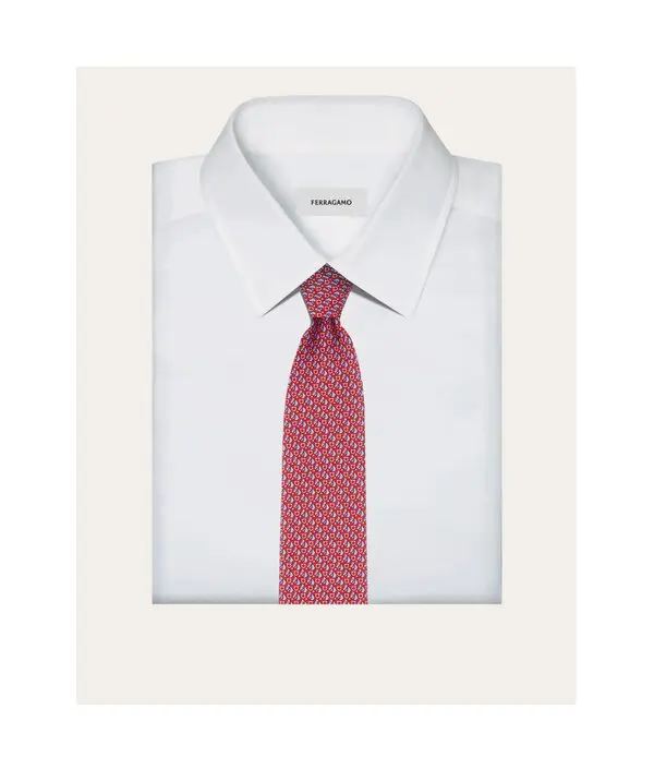 FERRAGAMO Equestrian Printed Tie