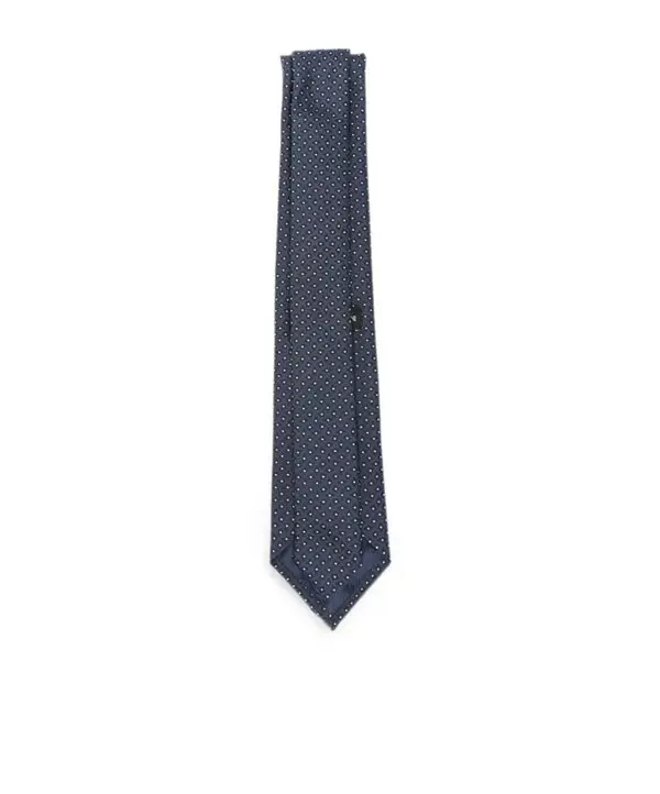 Emporio Armani Geometric-pattern Silk Tie