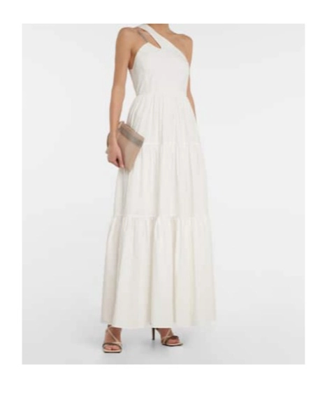 Brunello Cucinelli Embellished One-shoulder Maxi Dress
