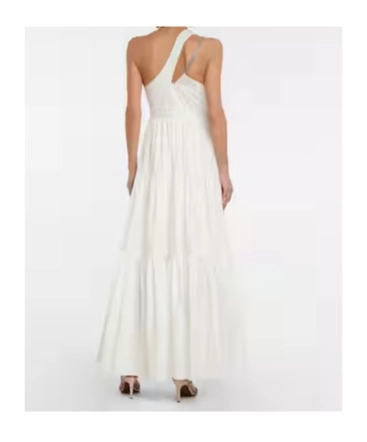 Brunello Cucinelli Embellished One-shoulder Maxi Dress