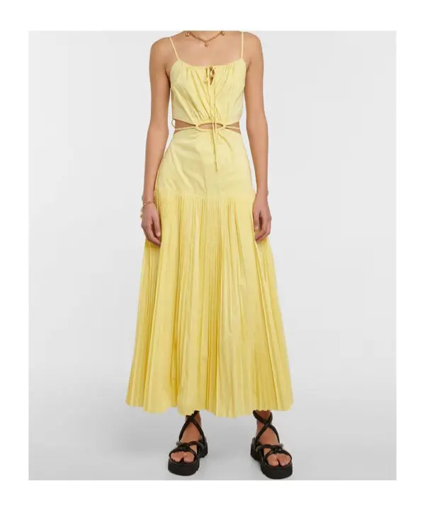 Simkhai Spaghetti Strap Cutout Dress