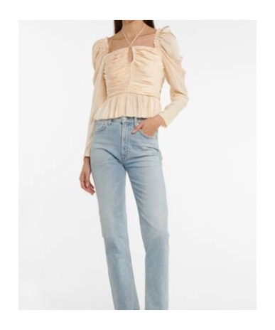 Ulla Johnson Pleated Halter Neck Blouse