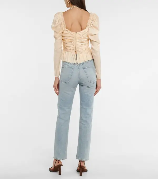 Ulla Johnson Pleated Halter Neck Blouse