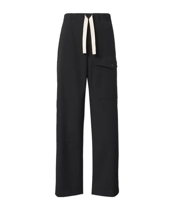 Dries Van Noten Wool Sweatpants - Black