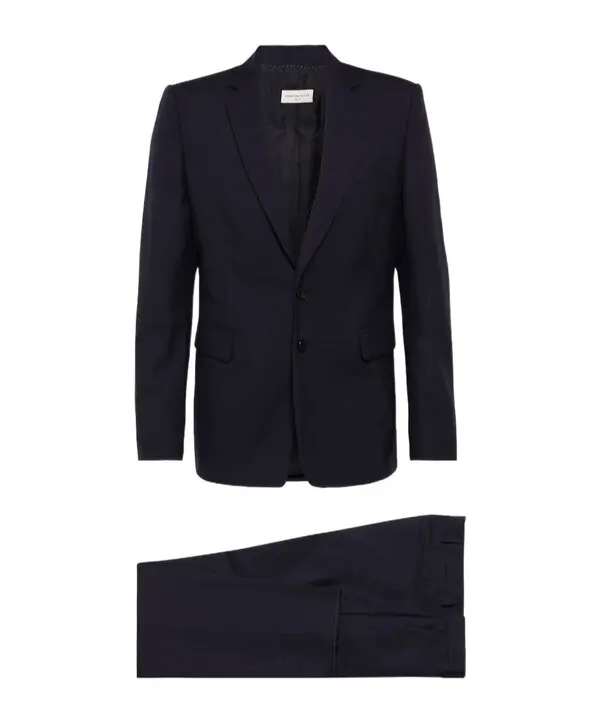 Dries Van Noten Single-breasted Wool Suit - Black