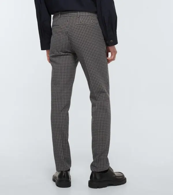 Dries Van Noten Checked Cotton Suit