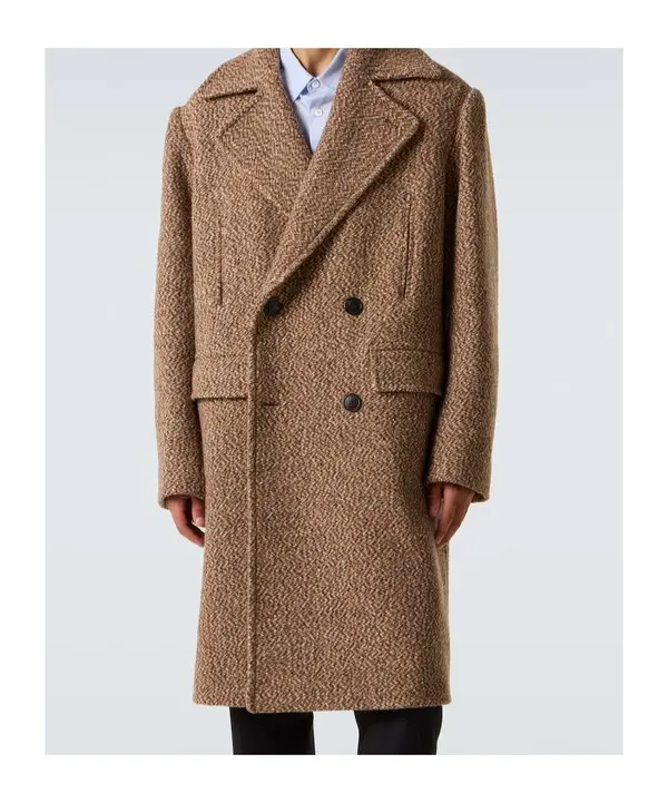 Dries Van Noten Double-breasted Wool-blend Coat