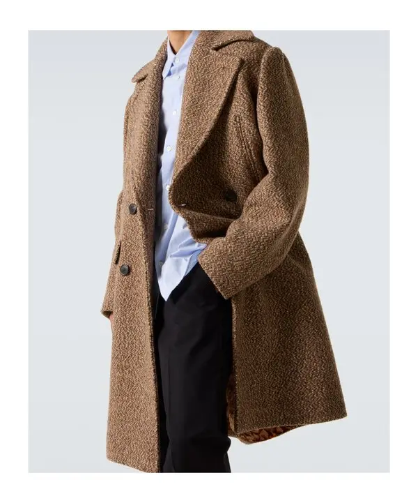 Dries Van Noten Double-breasted Wool-blend Coat