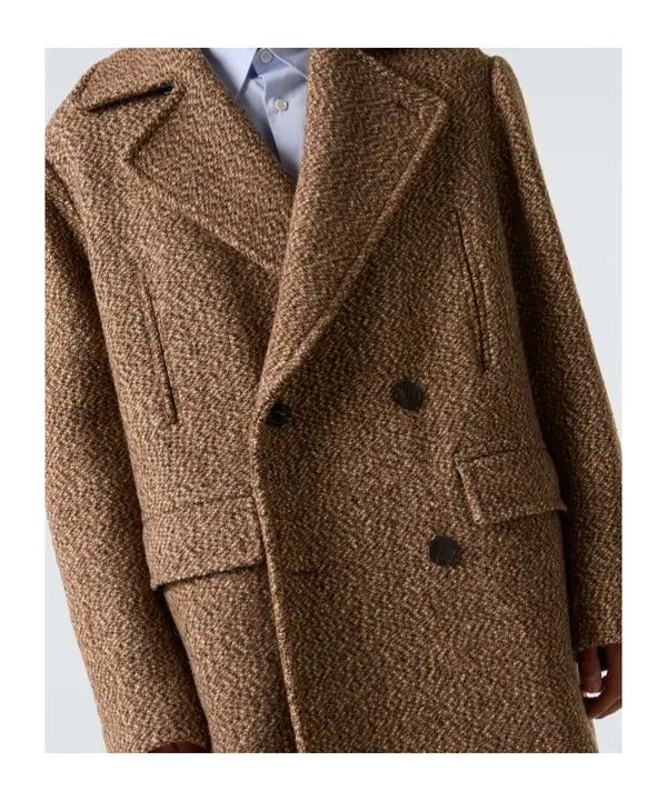 Dries Van Noten Double-breasted Wool-blend Coat