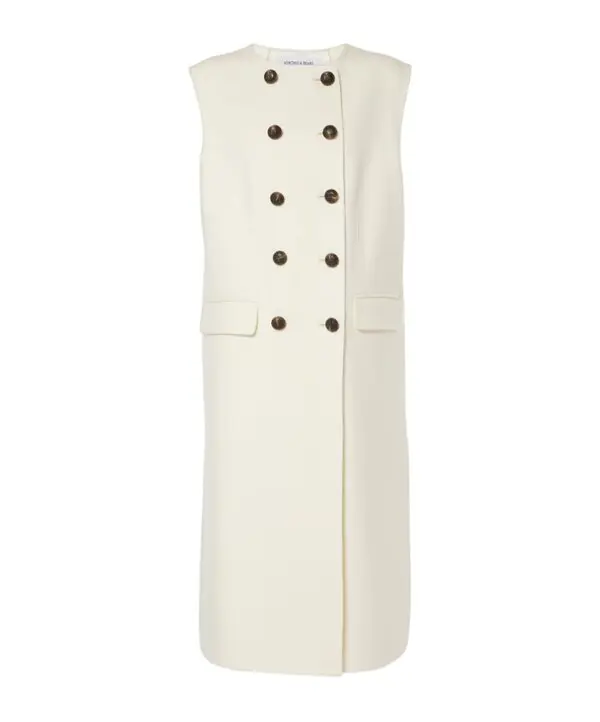 Veronica Beard Hoxton Wool-blend Vest - White