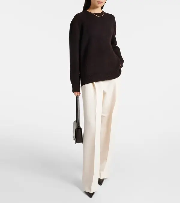 RÓHE High-waisted Wide-leg Casual Pants