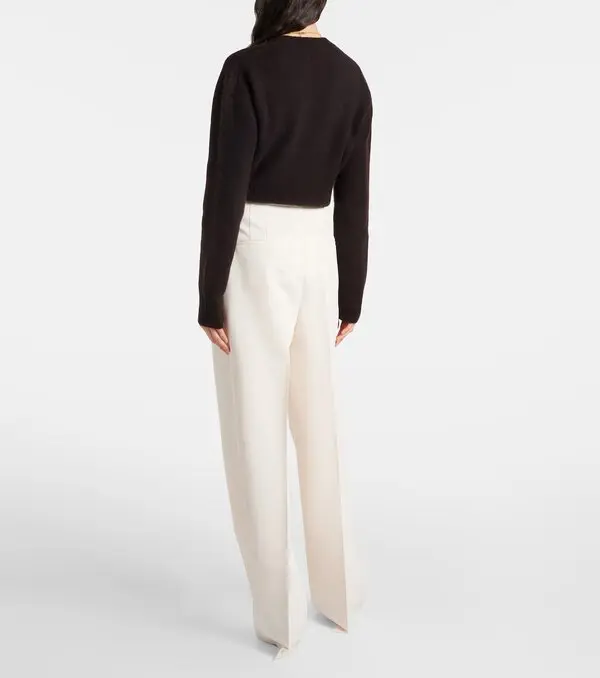RÓHE High-waisted Wide-leg Casual Pants