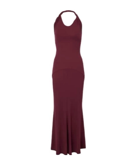 Tove Eleanor Halterneck Jersey Maxi Dress - Red