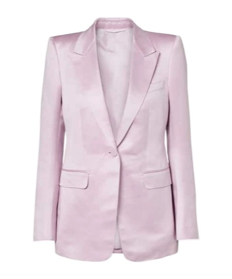 TOM FORD Cotton And Silk Satin Blazer - Purple