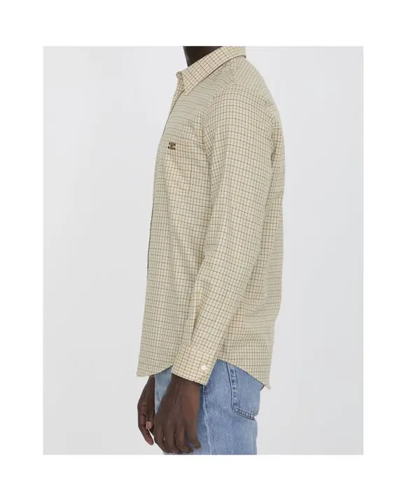 Celine Loose Shirt In Checked Cotton