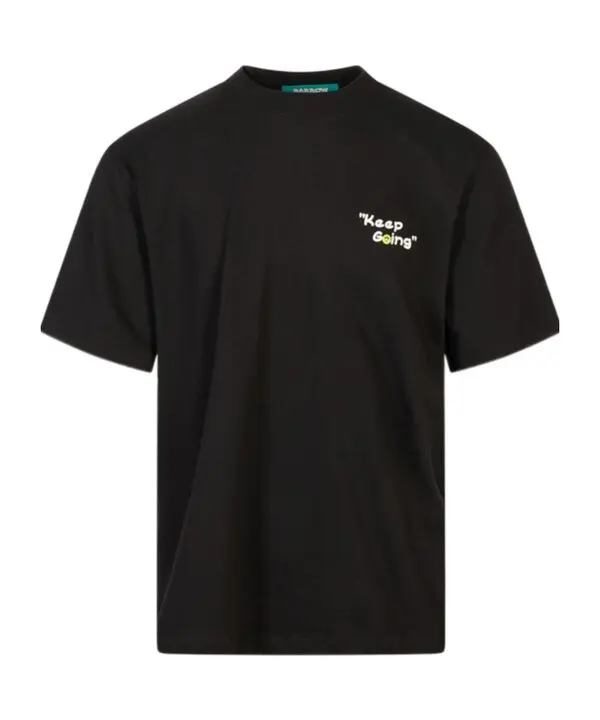 BARROW Teddy Bear Printed Jersey T-shirt - Black