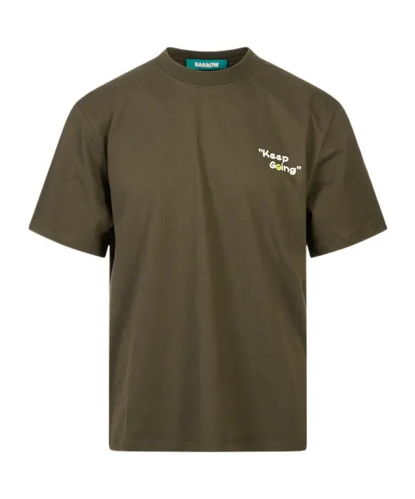 BARROW Teddy Bear Printed Jersey T-shirt - Brown