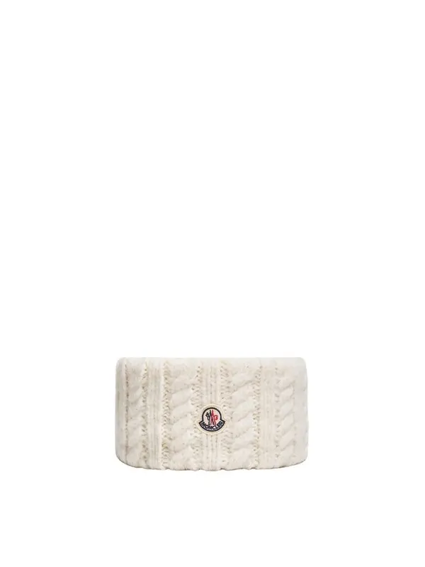 Moncler Alpaca Blend Headband - White