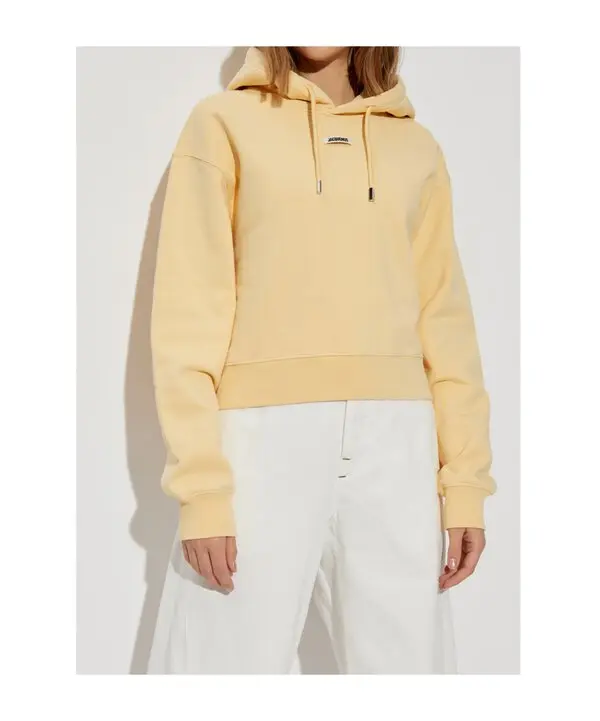 Jacquemus Logo Patch Drawstring Hoodie