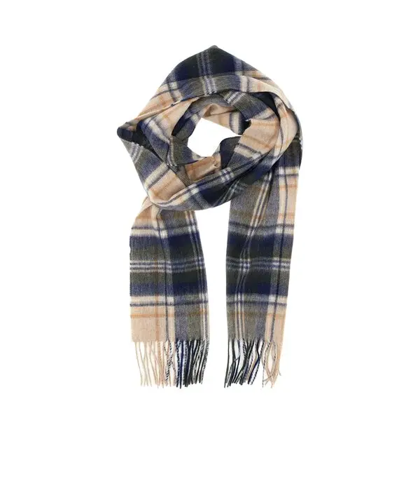 Barbour Tartan Fringed Edges Scarf