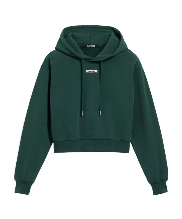 Jacquemus Logo Patch Drawstring Hoodie