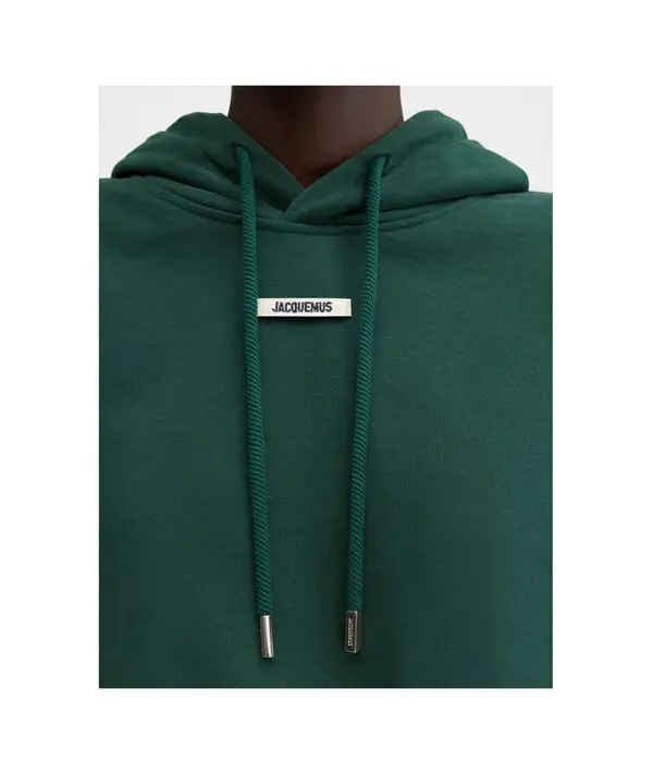 Jacquemus Logo Patch Drawstring Hoodie